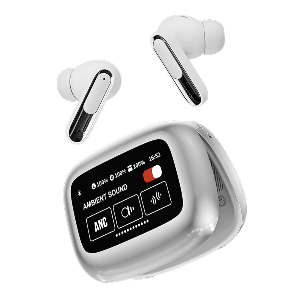 RCA WAVE-45 ANC True Wireless Earbuds with Screen - Noise Cancelling ...